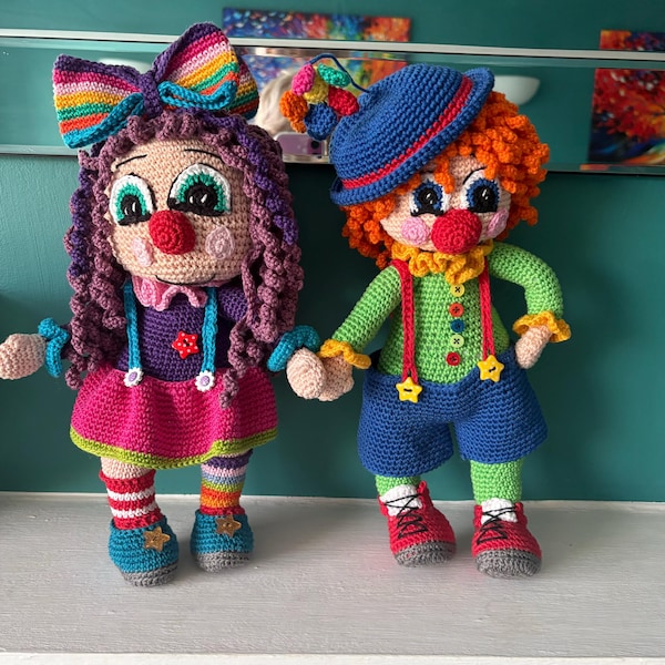 Crochet Pattern Cute Pumpkin Boy and Girl. TUTORIAL Doll Pumpkin in ...