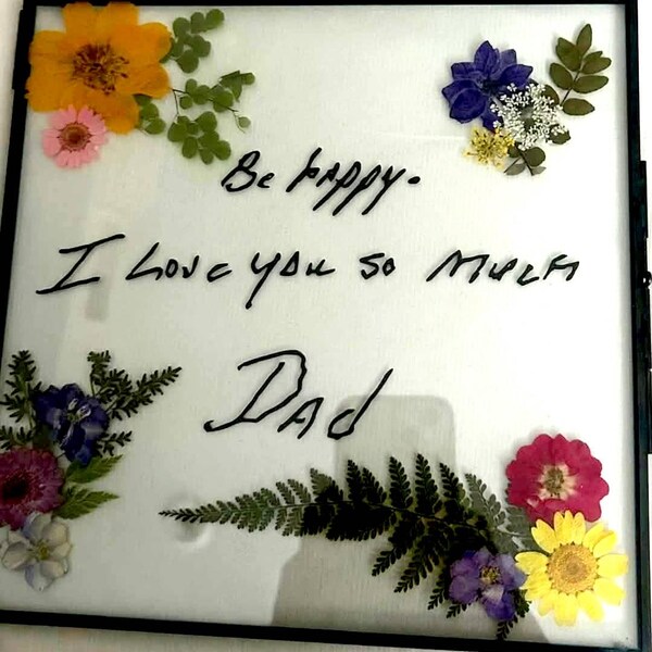 5x7 Frame, Framed Canvas Handwriting Gift,memorial Gift, Handwriting ...