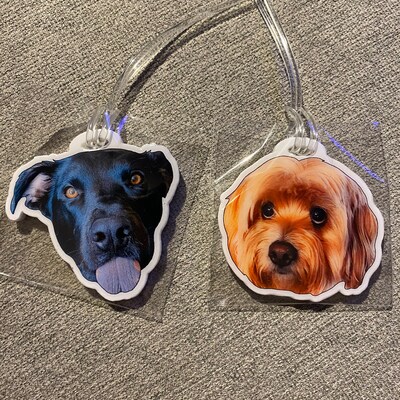 Gothic Pet ID Tag, Custom Dog Tag, Cat Collar Tag, Glitter Dog Tag ...