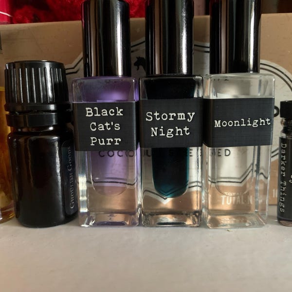 STORMY NIGHT - Gothic Perfume Oil, Witchy Fragrance, Niche Perfume Roll ...