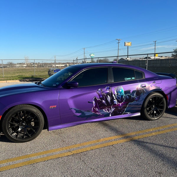 Deadpool Super Hero, Villain Inspired Car Side Decal, Universal Size ...