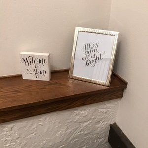 Custom Calligraphy Address Stamp Wooden Address Stamp - Etsy