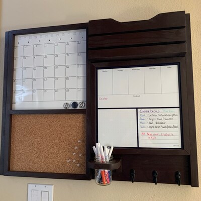 Large 3 Pocket Family Message Centerframed Chalk - Etsy