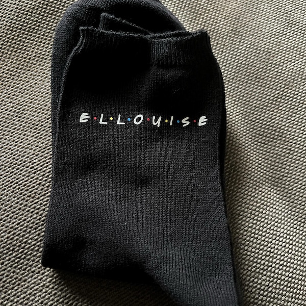 FRIEND Socks - Gifts - Personalised Socks - TV Show Inspired - Custom ...