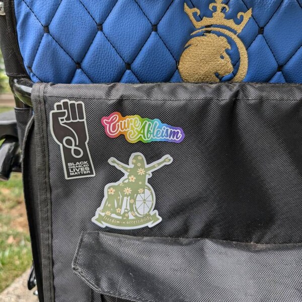 Cuter With Accessories Crutches Mobility Aid Pride Sticker for ...