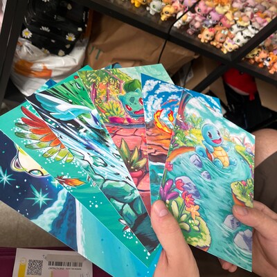 Pokemon Hand Painted Card Psyduck psyduck - Etsy