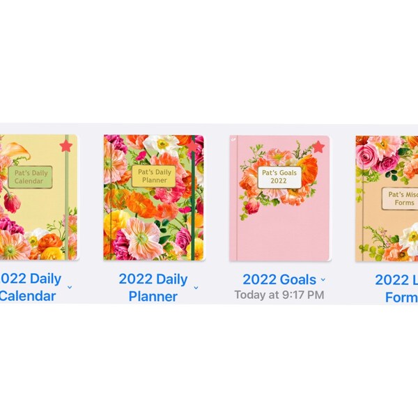 Printable Planner Cover Page Insert Editable PDF Files in A5 A4 Letter ...