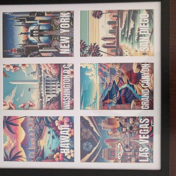 Japan Postcards & Waterproof Stickers - Tokyo, Osaka, Kyoto, Himeji ...