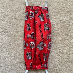 NCAA Texas Tech Red Raiders Red & Black College Logo 100% Cotton Fabric ...