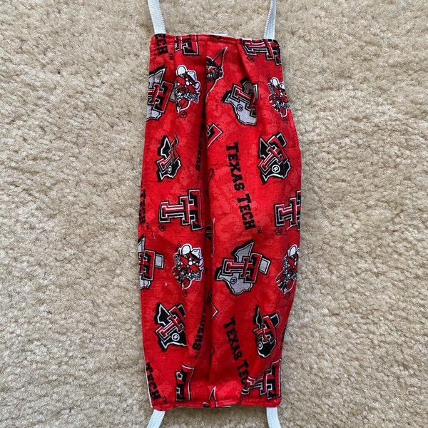NCAA Texas Tech Red Raiders Red & Black College Logo 100% Cotton Fabric ...