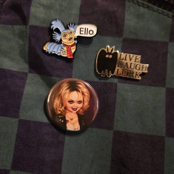 Horror Halloween Pins 1.25" Pinback Buttons - Etsy
