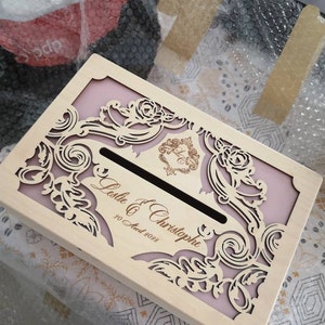 Personalized Wooden Envelope Box With Engraving Wedding Gift - Etsy