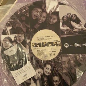 CUSTOM ORDER Vinyl Record Photo Collage Vintage Record - Etsy
