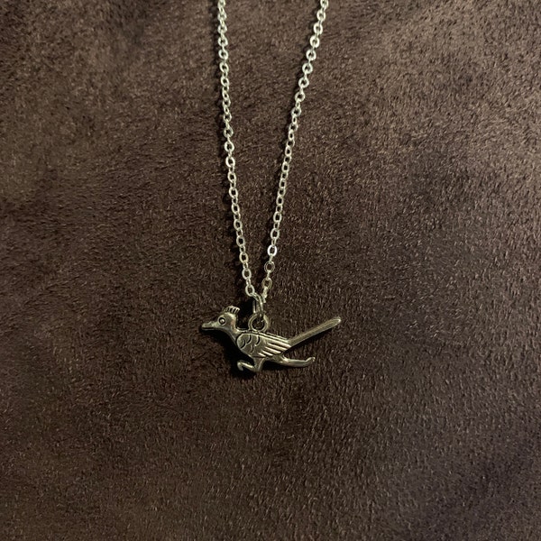 Roadrunner Necklace, Silver Roadrunner, Road Runner Necklace ...