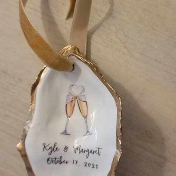 Celebration Clink Clink, Hooray Engagement Ornament, Wedding Ornaments ...