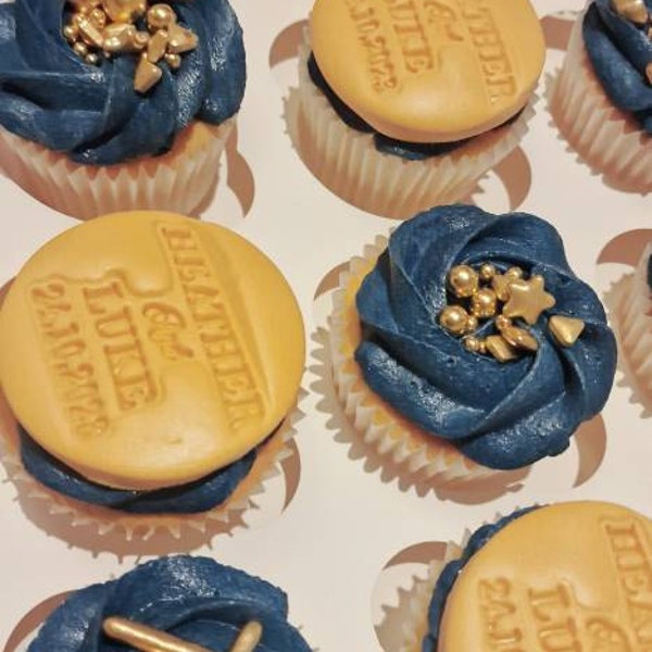 CUSTOM Wedding Names and Date Cookie Biscuit Stamp (fits M&S ...