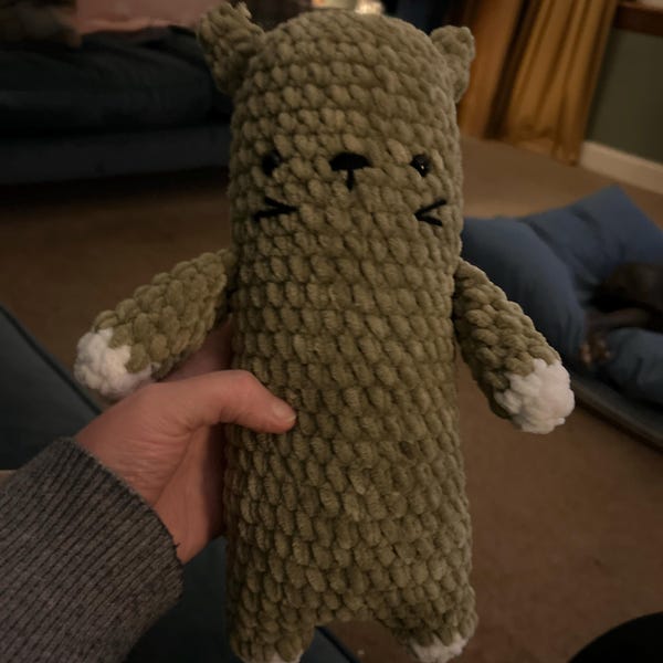 Small Long Cat Crochet Pattern. Make Your Own Cute Amigurumi Long Cat ...