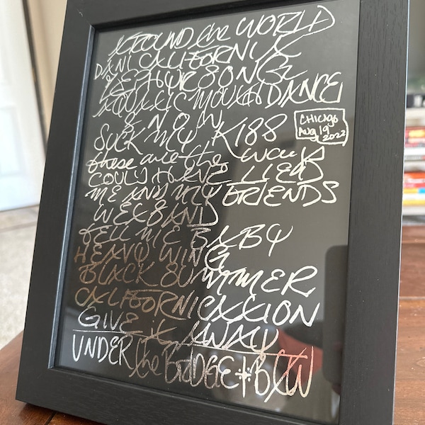 CUSTOM Setlist - Foiled Concert Souvenir Setlist - **choose Your Own ...