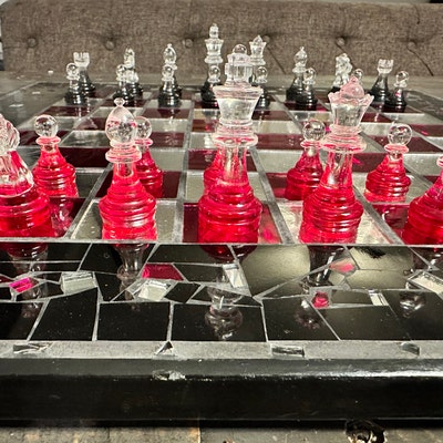 Custom Resin Chess Sets With Board Size of King 2.75 Inch 7 Cm Resin ...