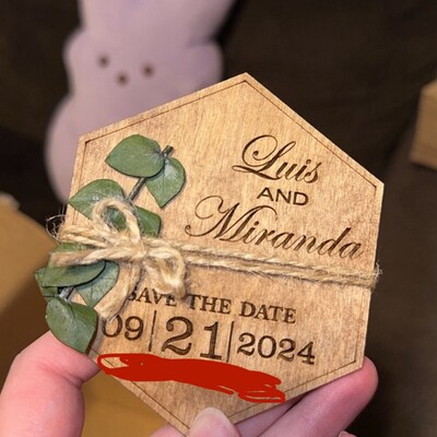 Wooden Wedding Invitation Wooden Invitations Wooden Invitation Set ...