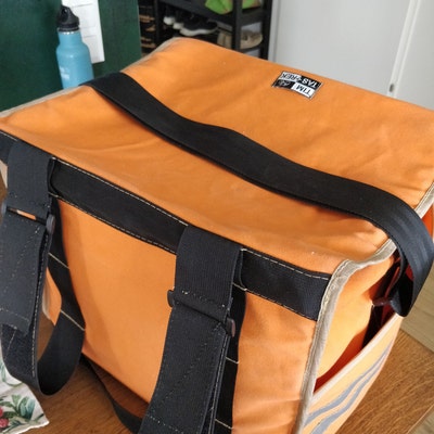 Waxed Canvas Porteur Bag Square - Etsy