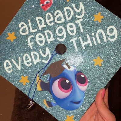 Exit Buddies, Graduation Cap Topper, Dory, 3D Photos, Graduation Topper ...