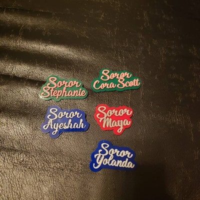 Customizable soror Lapel Pin - Etsy