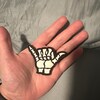 Shaka Hang Loose Gesture Hand Skeleton Bones Rubber Patch - Etsy