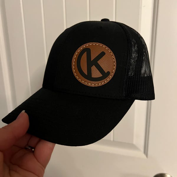 Leather Patch Hats, High Quality Stitching, Custom Logo, Branded Hats ...