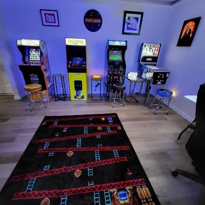 Arcade Rug, Arcade Room Rug, Arcade Saloon Rug, Arcade Gifts, Game Room ...
