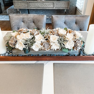 Rustic Long Wood Tray, Centerpiece, Serving, Home Decor, Dining Table ...