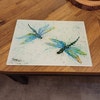 Robin Watercolour Art Glass Splashback, Backsplash, Printed Glass Tile ...