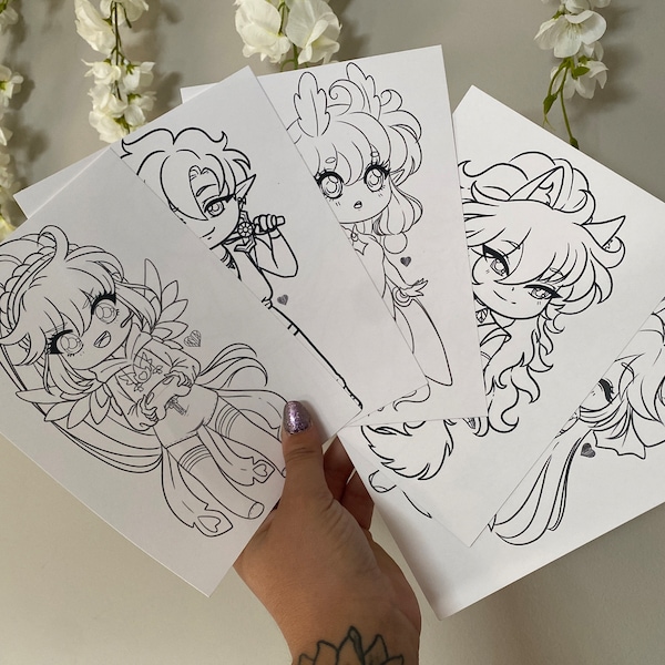 Kayla’s Mermaid Coloring Book, Mermaid Aesthetics, Adult Coloring Book ...