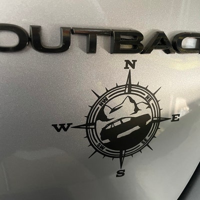 Mountain Decal for Outback, Car Decal, Compass Decal, Outback Decal ...