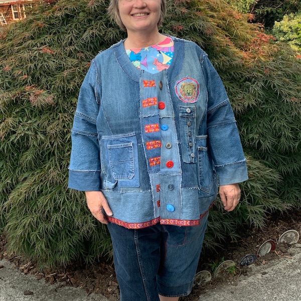 Theodora Tunic and Jacket PDF Pattern, Large Sizes - Etsy