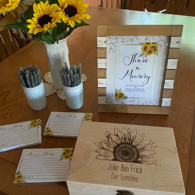 Handmade Keepsake Wood Memory Box Personalized Text or Name on Front ...