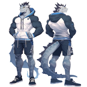 Fursona Adopt Build a Scalie: Dragon Lizard Character Ref Sheet ...