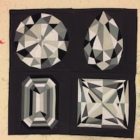 Diamond Paper Piecing Pattern Round Cut Gemstone Jewel - Etsy Canada