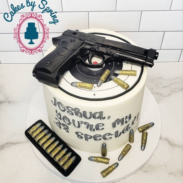 GUN MOLD (another Side), Gun & Bullets Chocolate Mold, Soap Mold ...