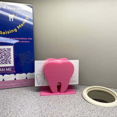 3D Printed tooth Business Card Holder Dentist Dental Hygienist Tooth ...