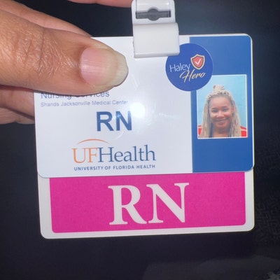 RN Badge Buddy Free Shipping Cute Hot Pink Badge Tag Backer for ...