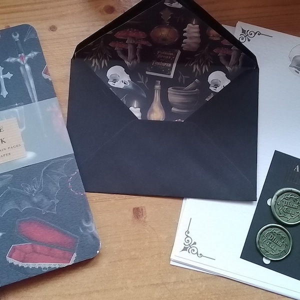 Witchy Letter Writing Set With Wax Seals | Stationery Set | RPG ...