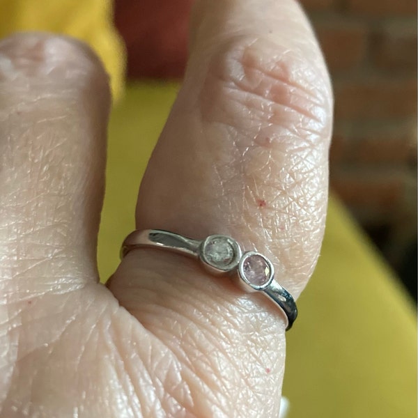 Multi Stone Family Ring, Birthstone Sterling Silver Ring for Mom ...