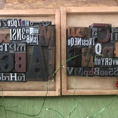 Lot of 200 Antique VINTAGE Metal LETTERPRESS Print Type Blocks - Etsy