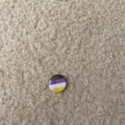 Gender Nonbinary Pride Flag Pin Badge Pinback Button 1 - Etsy