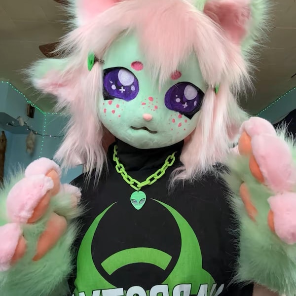 Fursuit Mask Paws Set, Fursuit Paws Set, Furry Gloves and Shoes for ...