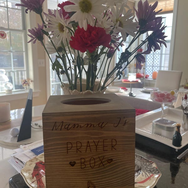 Prayer Request Drop Box Cube Custom Wooden Church Small Group - Etsy