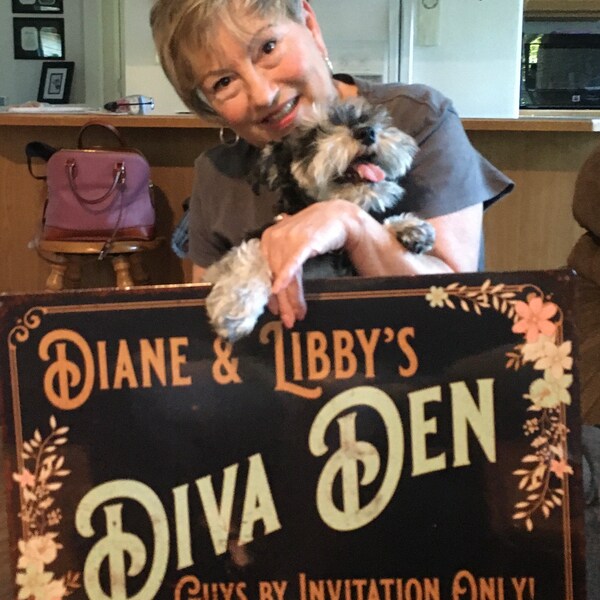 Personalized Diva Den Sign, Diva, Gift for Her, Mothers Day Gift, Gift ...