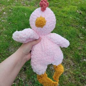 Big Little Chickie Knotted Lovey Crochet Chicken PATTERN - Etsy