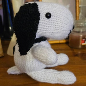 KNITTING PATTERN - Snoopy Orange Cover or 14 Cms Toy - Etsy
